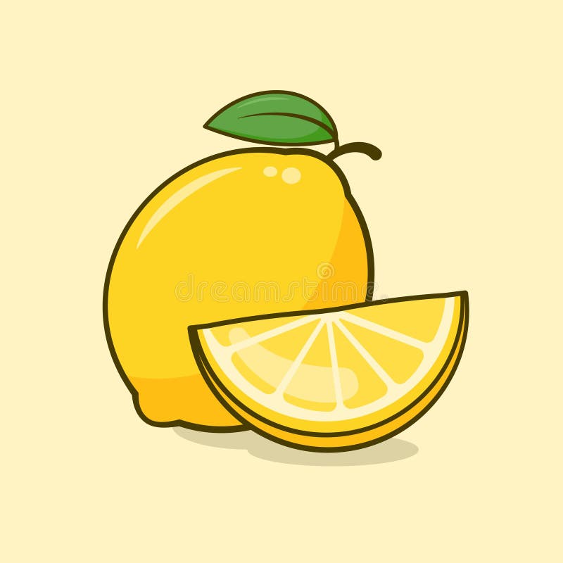 Lemon Cartoon Vector Illustration. Stock Vector - Illustration of ...