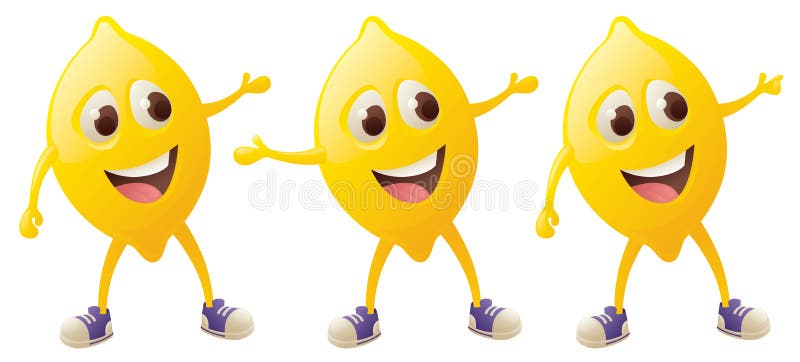 Lemon Character stock vector. Illustration of standing - 47012482