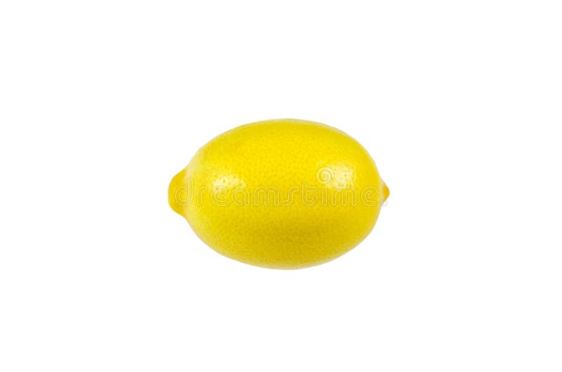Lemon Classic Shape on White Isolate Background Stock Photo - Image of ...