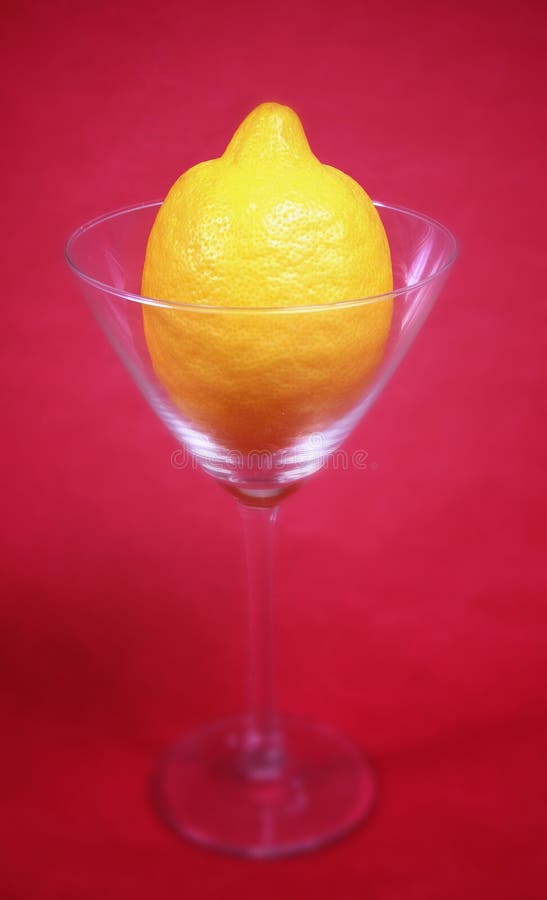 Lemon in cocktail glass stock photo. Image of closeup - 1849190