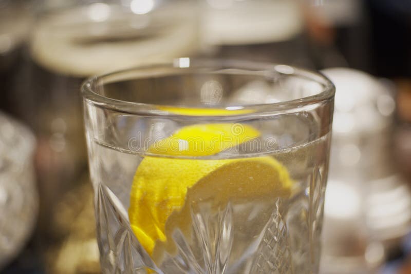 Lemon in cocktail stock photo. Image of nightlife, lemon - 168486048