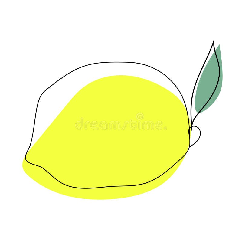 Lemon One Continuous Line Stock Illustrations – 431 Lemon One ...