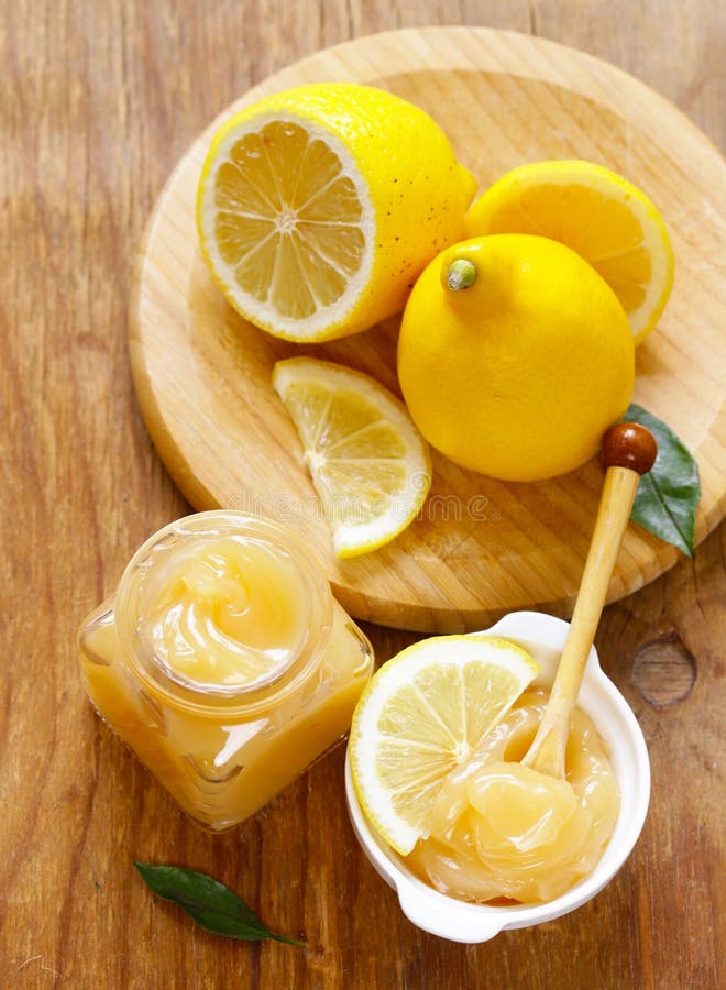 Lemon Curd Cream Made from Organic Lemons Stock Photo - Image of ...