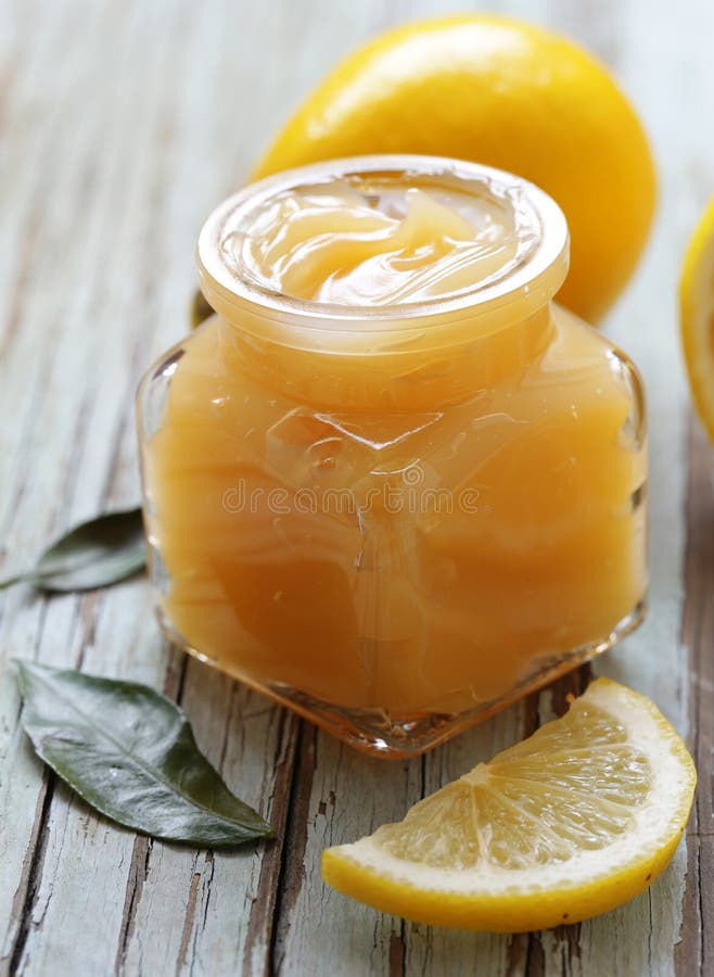 Lemon Curd Cream Made from Organic Lemons Stock Image - Image of fruit ...