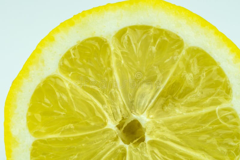 Lemon cut in half stock image. Image of closeup, white - 89596531