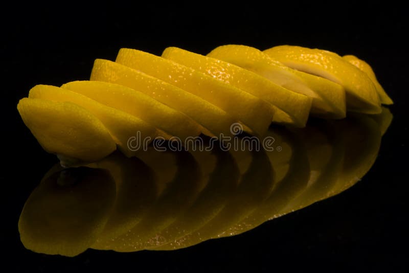 The cut lemon stock image. Image of sideways, gourmet - 116672493