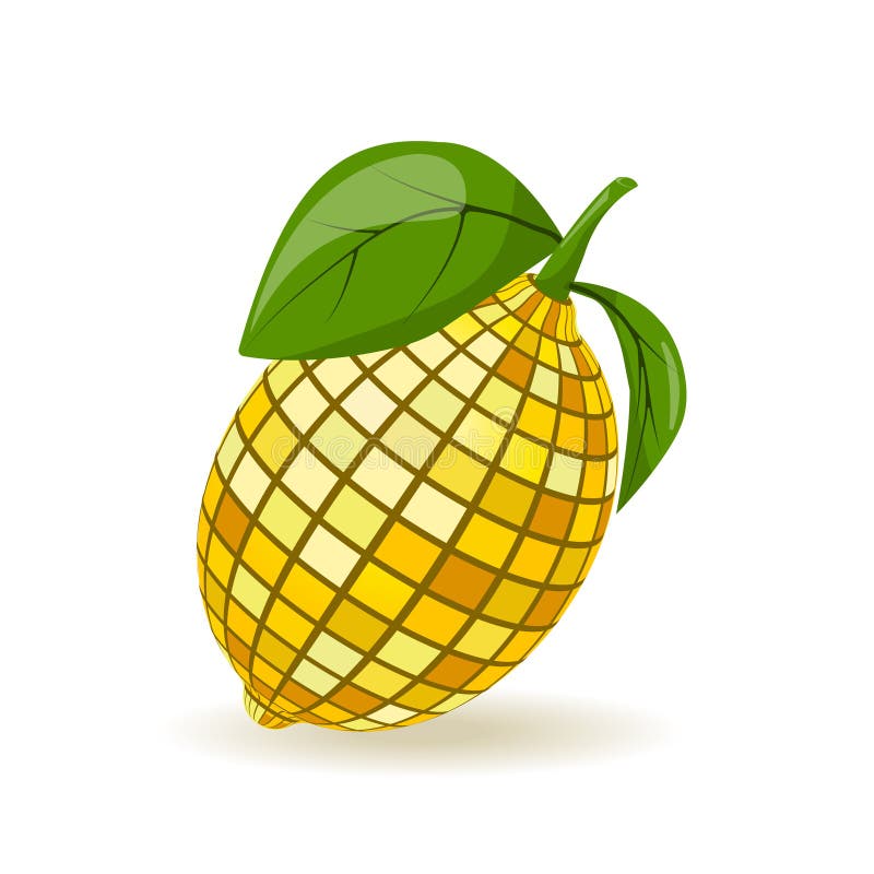 Lemon Disco Ball. Template for Poster, Invitation, Congratulations ...