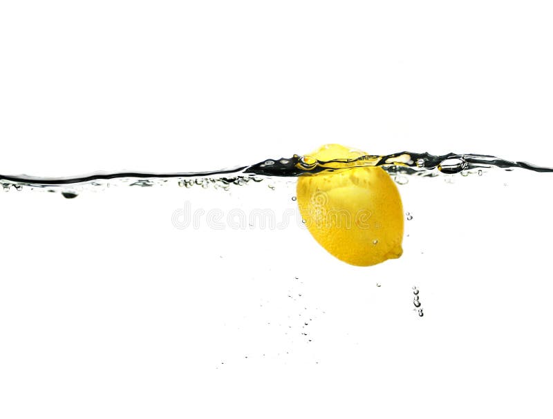 Lemon splash stock image. Image of fruit, white, lemon - 9439697