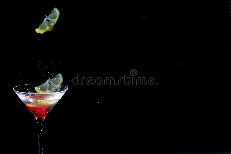 Lemon Drop in a Martini Glass Stock Image - Image of sophistication ...