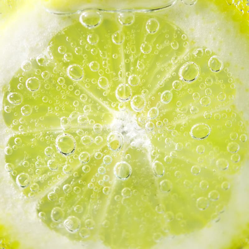 Lemon in Sparkling Water 1 stock image. Image of summer - 58771
