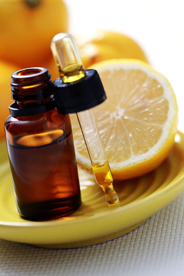 Lemon essential oil stock photo. Image of luxury, wellbeing - 11332534