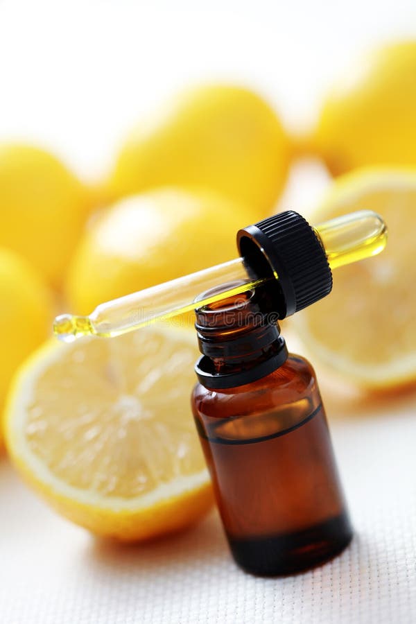 Lemon essential oil stock photo. Image of luxury, wellbeing - 11332534