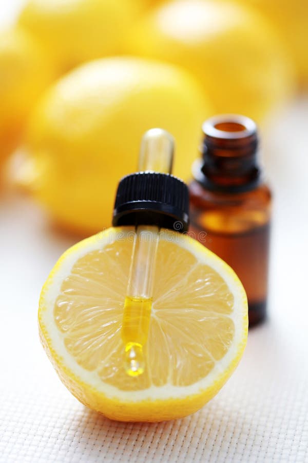 Lemon essential oil stock photo. Image of luxury, wellbeing - 11332534