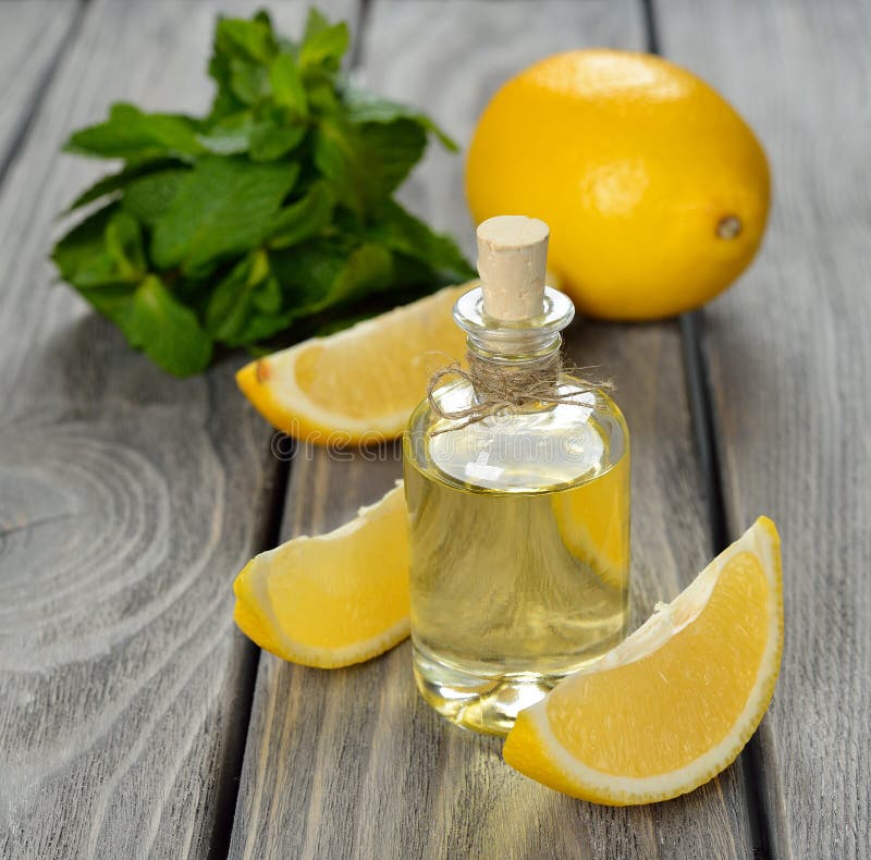 Lemon essential oil stock photo. Image of luxury, wellbeing - 11332534