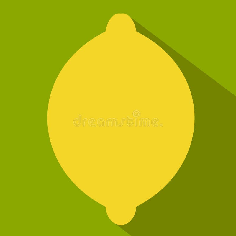 Lemon flat icon stock vector. Illustration of nature - 79868614
