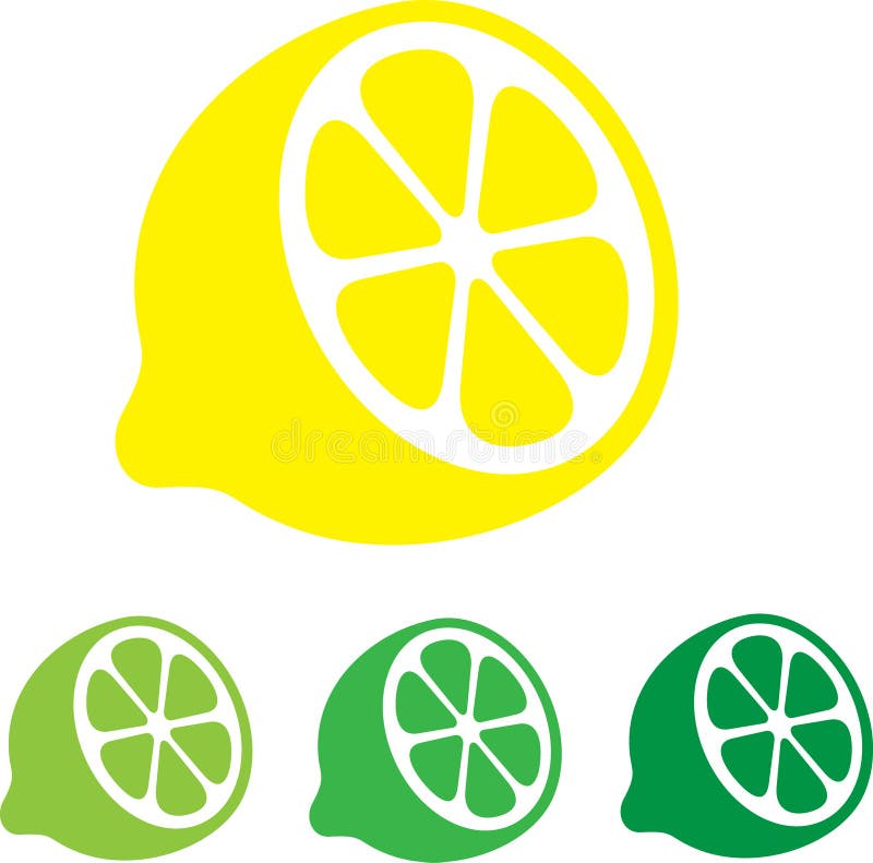 Lemon. Flat icons. Vector. stock illustration. Illustration of natural ...