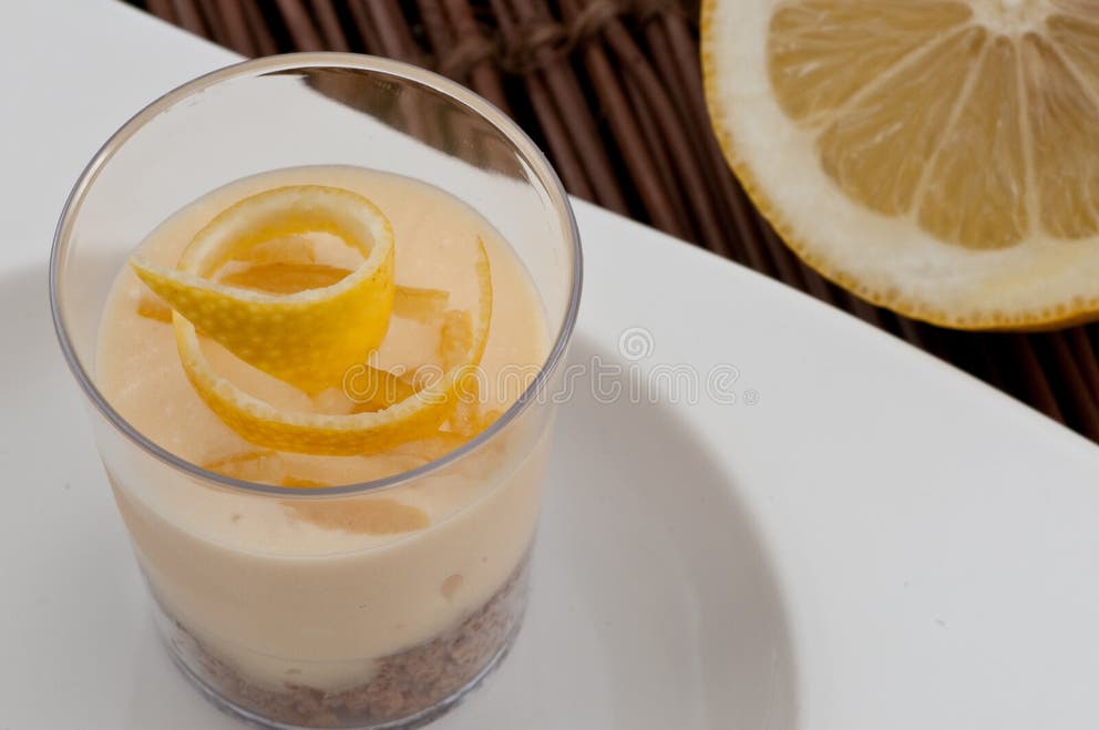 Lemon French dessert stock photo. Image of verrine, good - 8076466