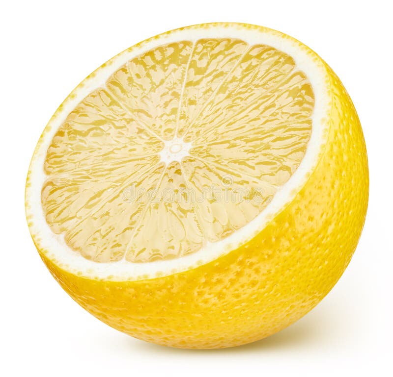 Lemon, Fresh Lemon Fruit with Clipping Path Stock Image - Image of ...