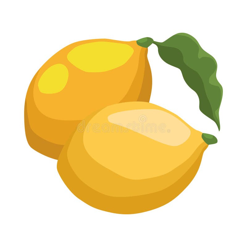 Lemon Fresh Fruit Icon Design Stock Vector - Illustration of piece ...