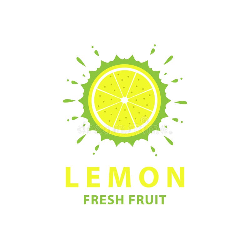 Lemon Fresh Fruit Logo Design Template for Flavor Design Element Stock ...