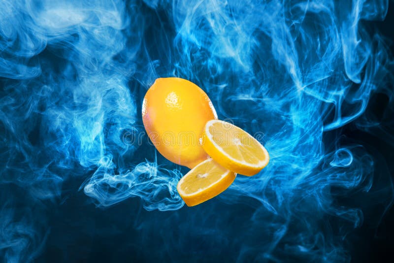 Yellow lemon and smoke stock image. Image of lemon, smoke - 11473271
