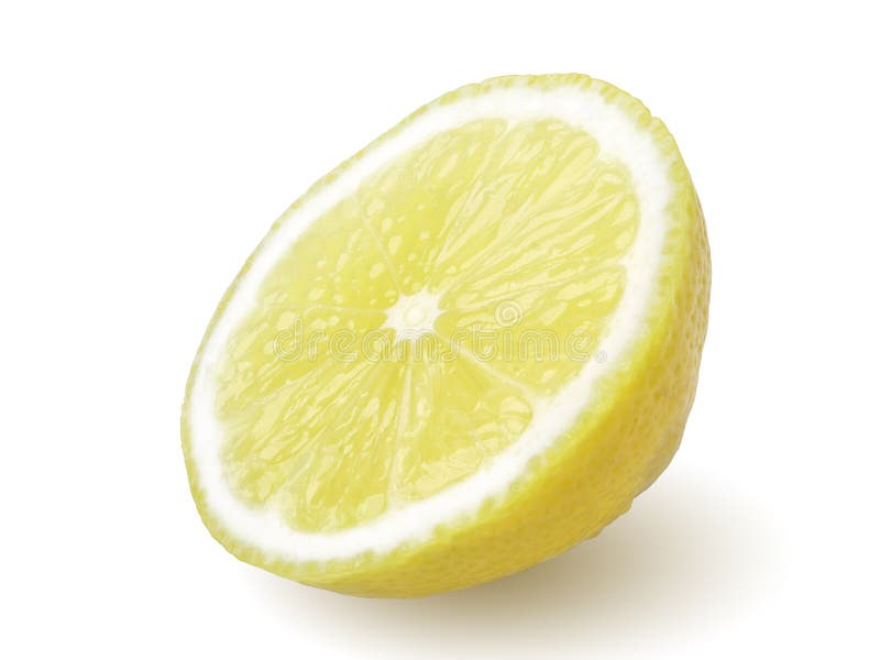 Half of lemon slice stock image. Image of yellow, healthy - 94034483
