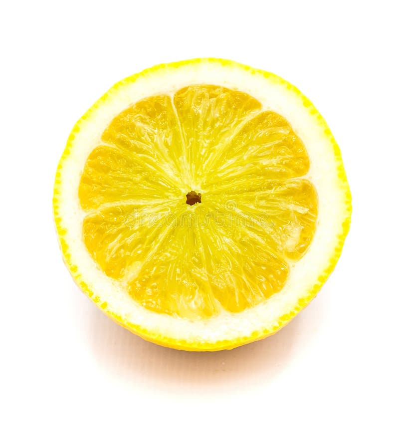 Lemon Fruit Isolated on White Stock Image - Image of isolated ...