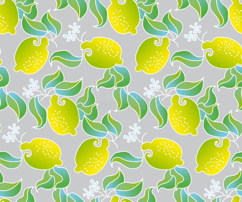 Italian Lemon Border Stock Illustrations – 129 Italian Lemon Border ...