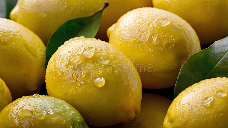 Lemon Fruit Still Life Crisp Avatar and White Background Images Stock ...