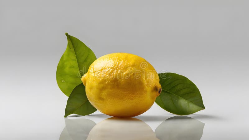 Lemon Fruit Still Life Crisp Avatar and White Background Images Stock ...