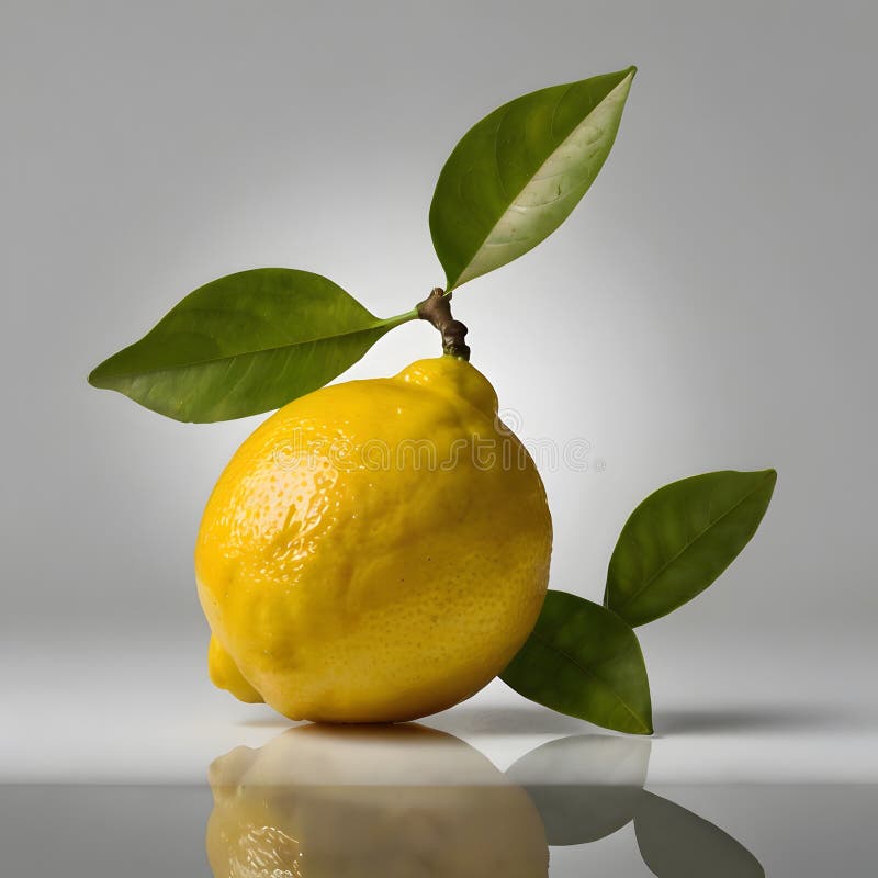Lemon Fruit Still Life Crisp Avatar and White Background Images Stock ...