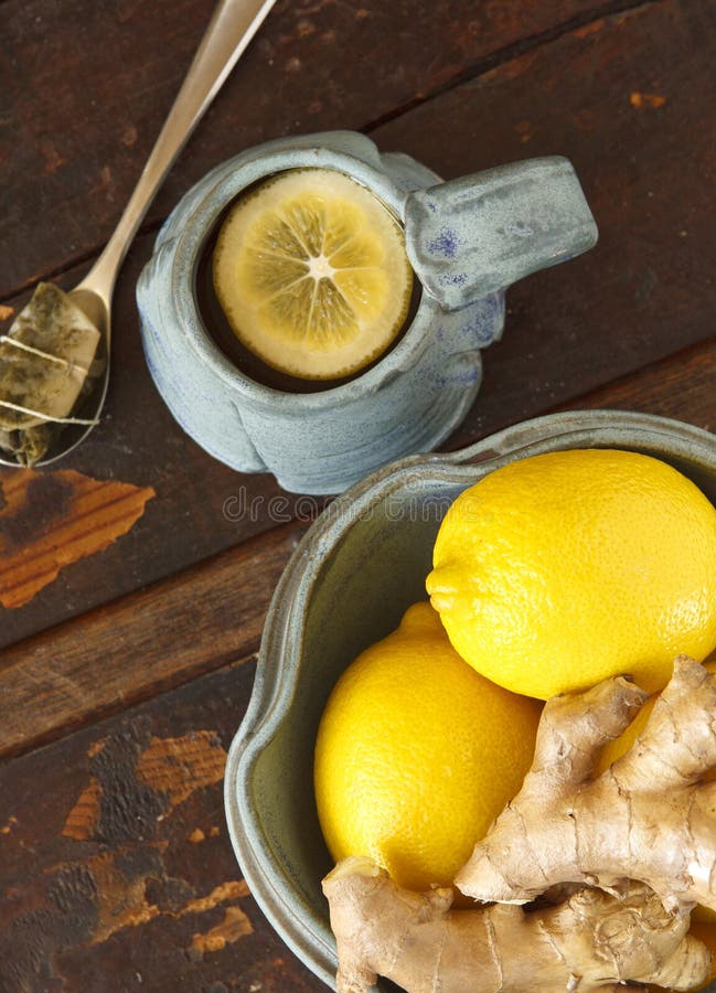 Lemon and Ginger stock photo. Image of sour, alternative - 22964888