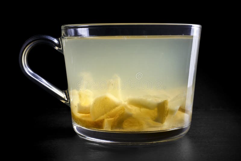 Lemon and Ginger Fruit Tea Infusion. Stock Photo - Image of lemon ...