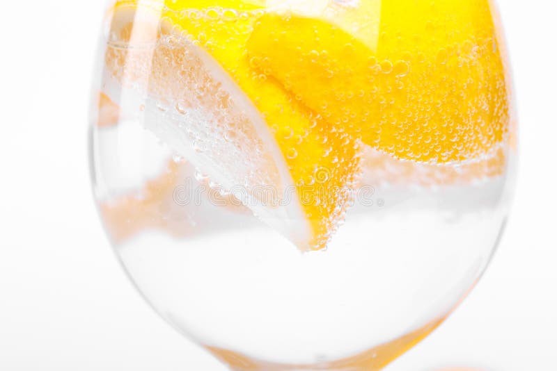 Lemon in glass stock photo. Image of fresh, color, drink - 49576706