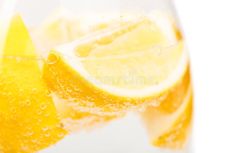 Lemon in glass stock photo. Image of gourmet, cube, distillation - 50458014