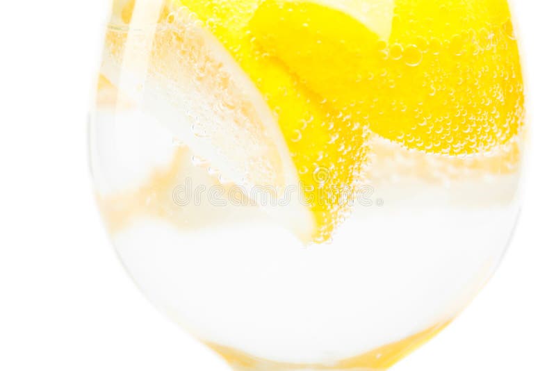 Lemon in glass stock image. Image of backgrounds, isolated - 54045761