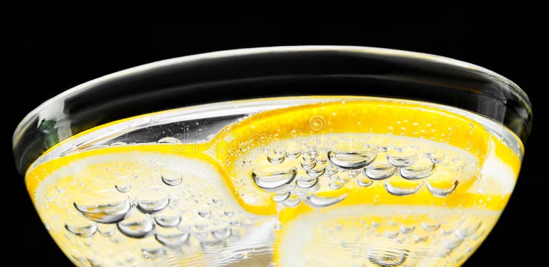 Lemon in glass stock photo. Image of fresh, distillation - 50128006