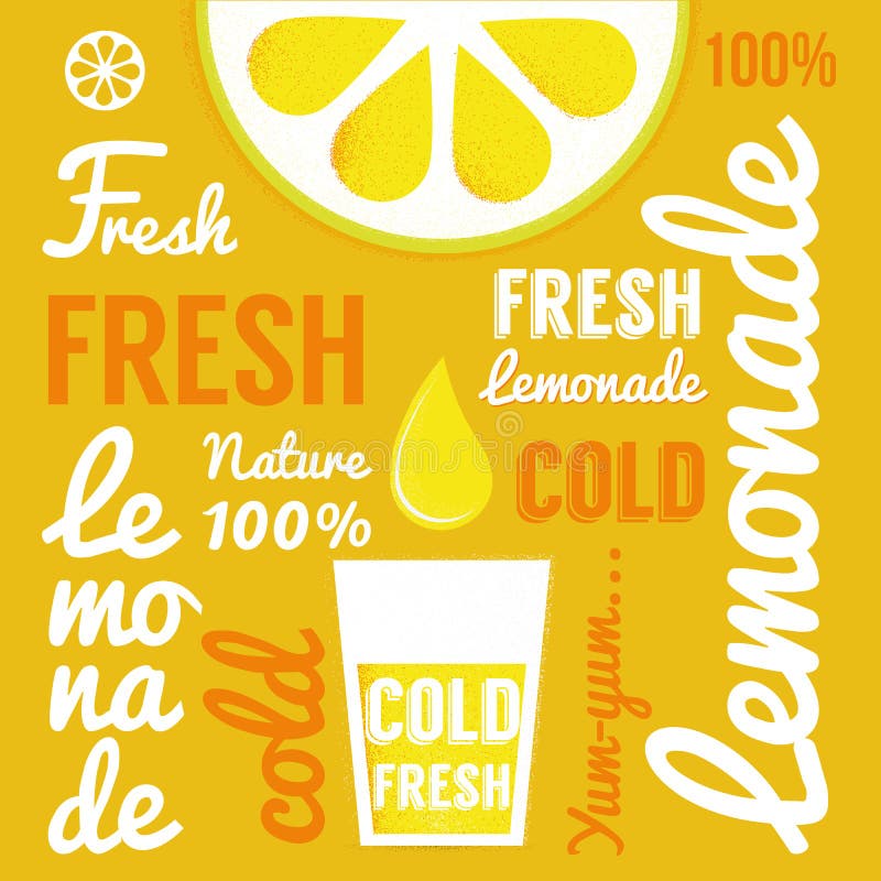 Fresh Squeezed Lemonade Sign Stock Illustrations – 135 Fresh Squeezed ...