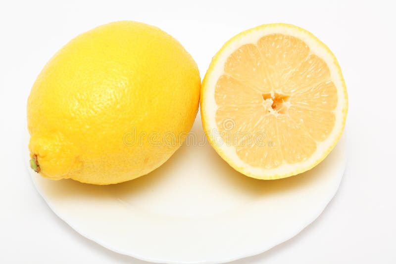 Lemon and half stock image. Image of ingredient, dieting - 6928503