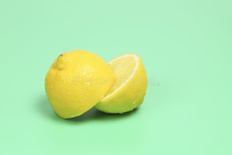 Lemon in half stock image. Image of healthy, single - 197073079