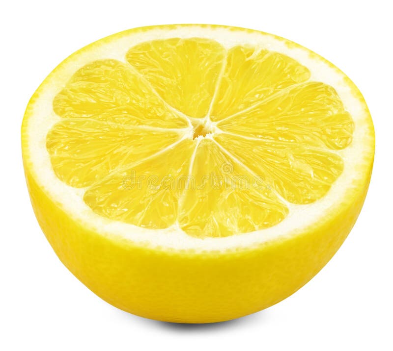 Lemon half isolated stock photo. Image of ripe, food - 116031552