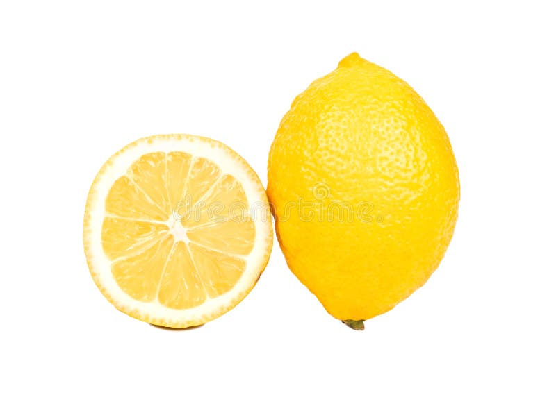 Lemon with half stock photo. Image of path, slices, lemon - 144820276