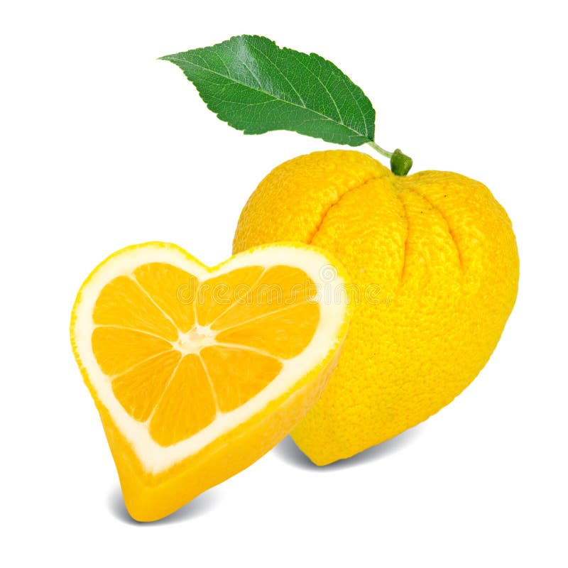 Lemon heart stock photo. Image of fresh, dieting, nutrition - 40649160