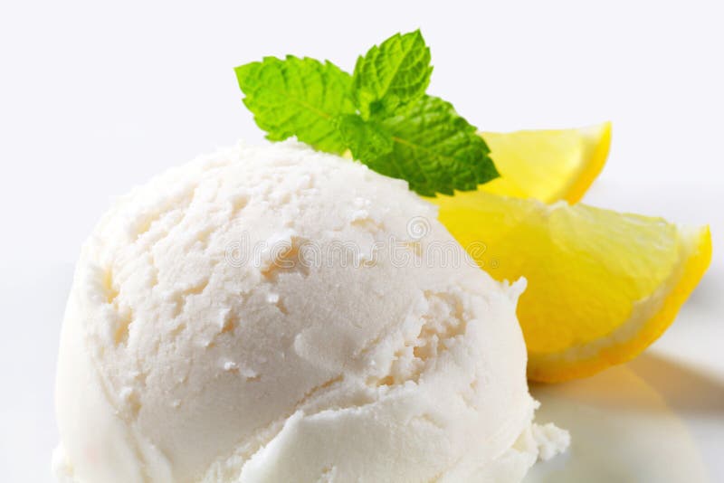 Lemon ice cream stock photo. Image of single, dessert - 28732746