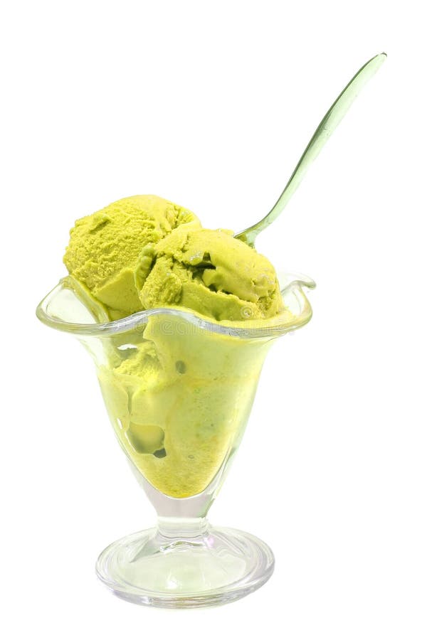 Colored Ice Cream Over White Stock Photo - Image of icecream, sweet ...
