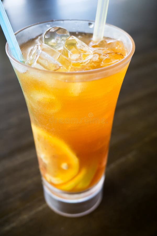 Lemon Iced Tea stock image. Image of summer, liquid, refreshment - 76806885