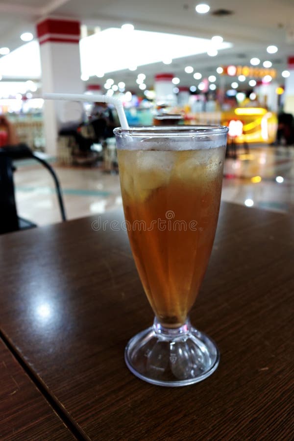 Lemon Iced Tea in a Jar or Drinking Glass Stock Photo - Image of wine ...