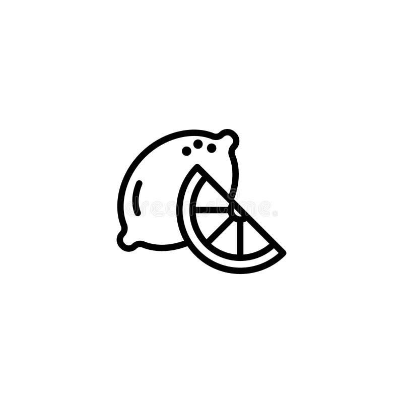 Lemon Icon Set Citrus Fruit Illustrations for Food and Nutrition ...