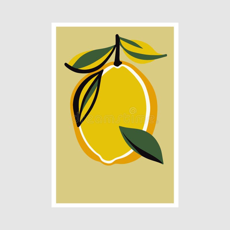Lemon Icon. Vector Illustration in Flat Style Stock Vector ...