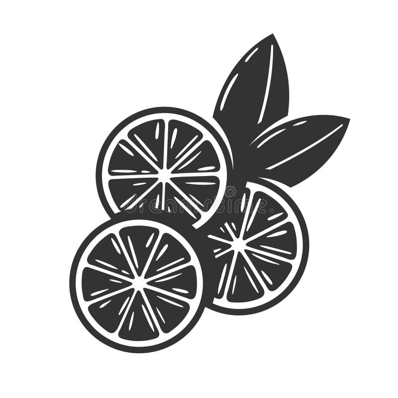 Lemon Icons in Cartoon Style Isolated on White Background Stock Vector ...